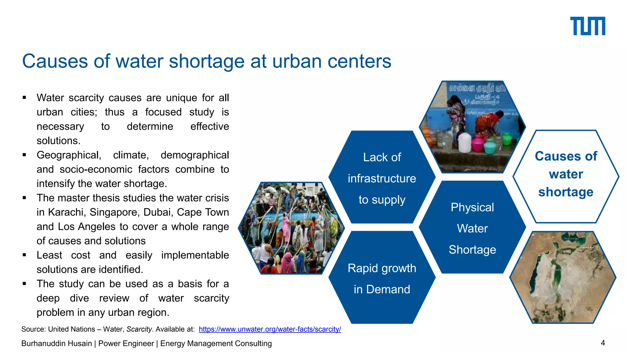 Water Scarcity in Urban Centers around the world | PPTX