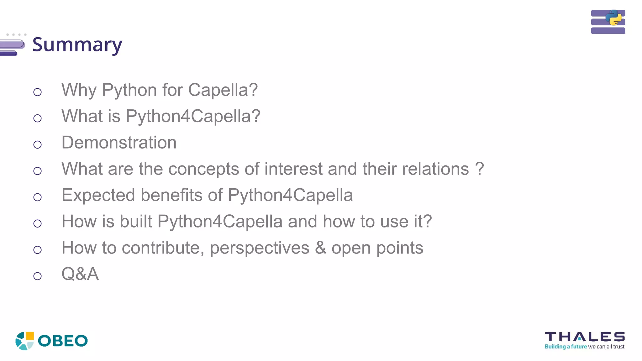 Scripting with Python to interact with Capella model | PDF