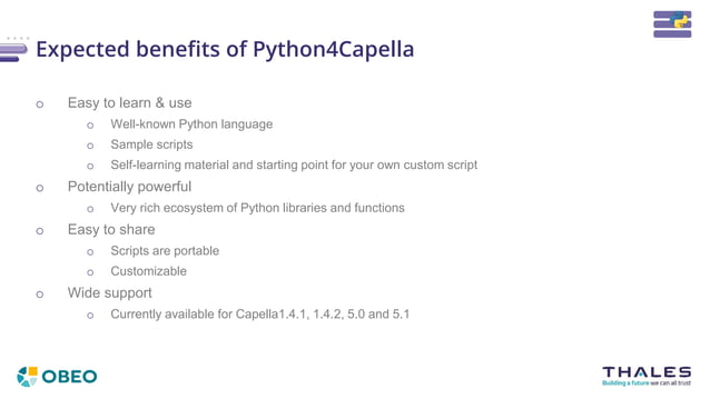 Scripting with Python to interact with Capella model | PDF