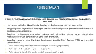 SLIDE SYARAT DAN KAWALAN IMPORT_ASAS BIOSEKURITI TUMBUHAN NASIONAL 28 ...