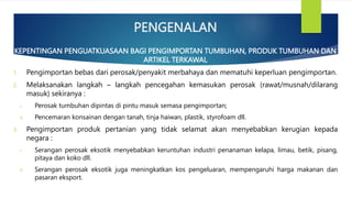 SLIDE SYARAT DAN KAWALAN IMPORT_ASAS BIOSEKURITI TUMBUHAN NASIONAL 28 ...