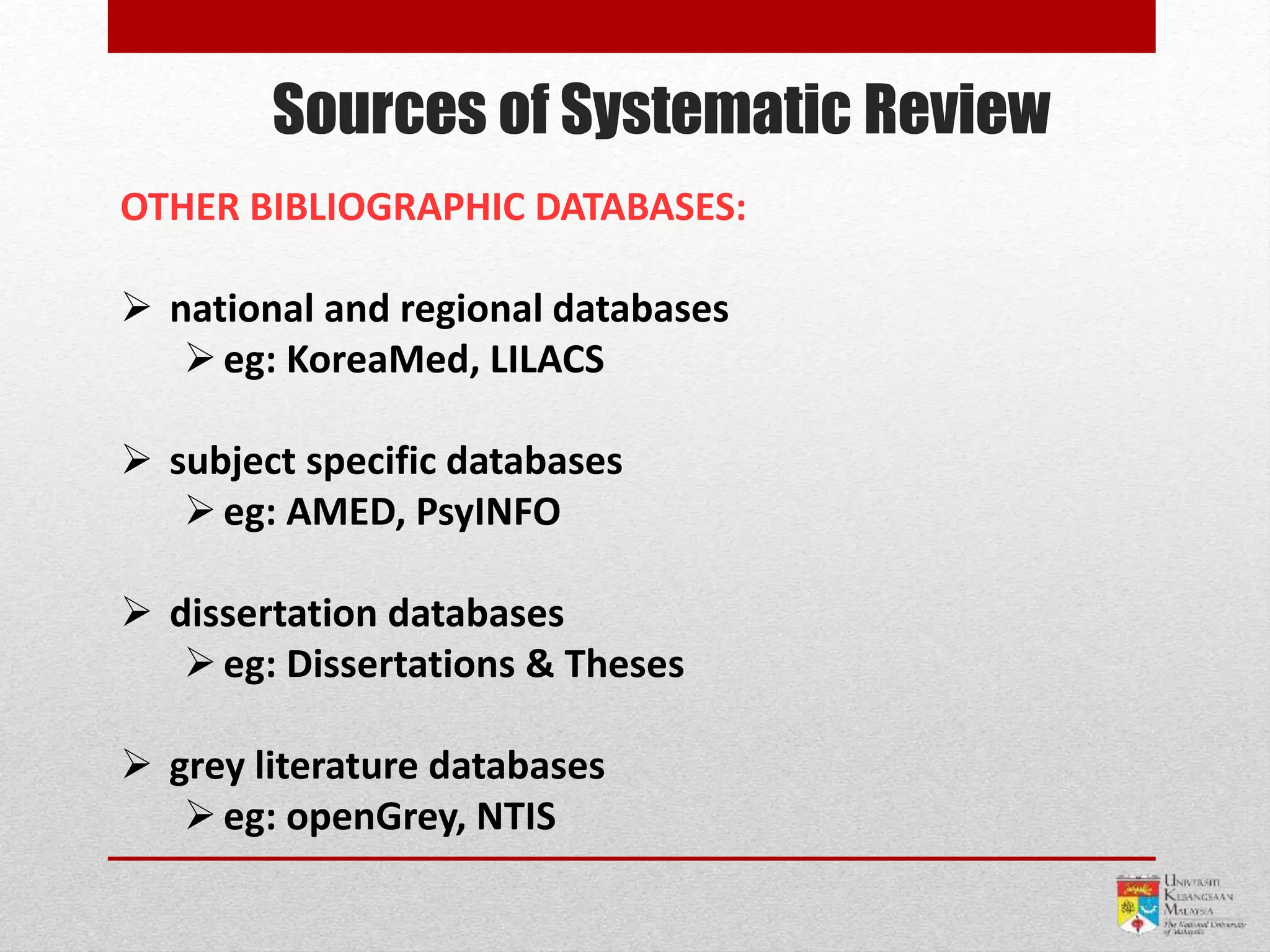 Systematic Review | PPTX
