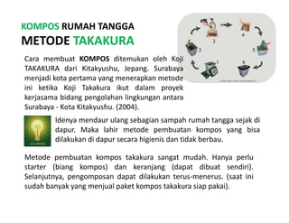 Slide presentasi kompos takakura | PDF