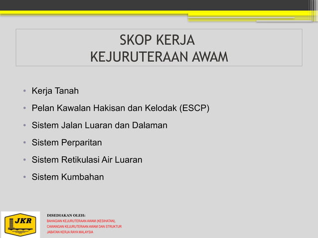 SLIDE TAKLIMAT TENDER KK3 PARIT RAJA - KERJA SIVIL.pptx