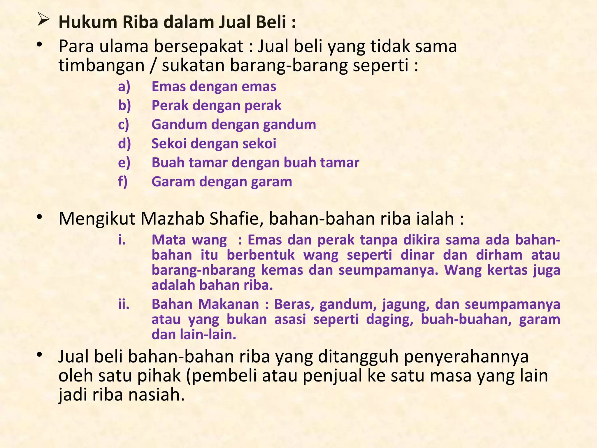 TITAS : Kemudaratan Riba' | PPT