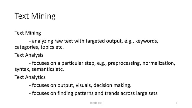 Keywords Discovery with Simple Text Mining using R | PPT