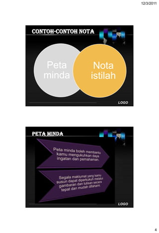 Slide; teknik mengambil nota | PDF