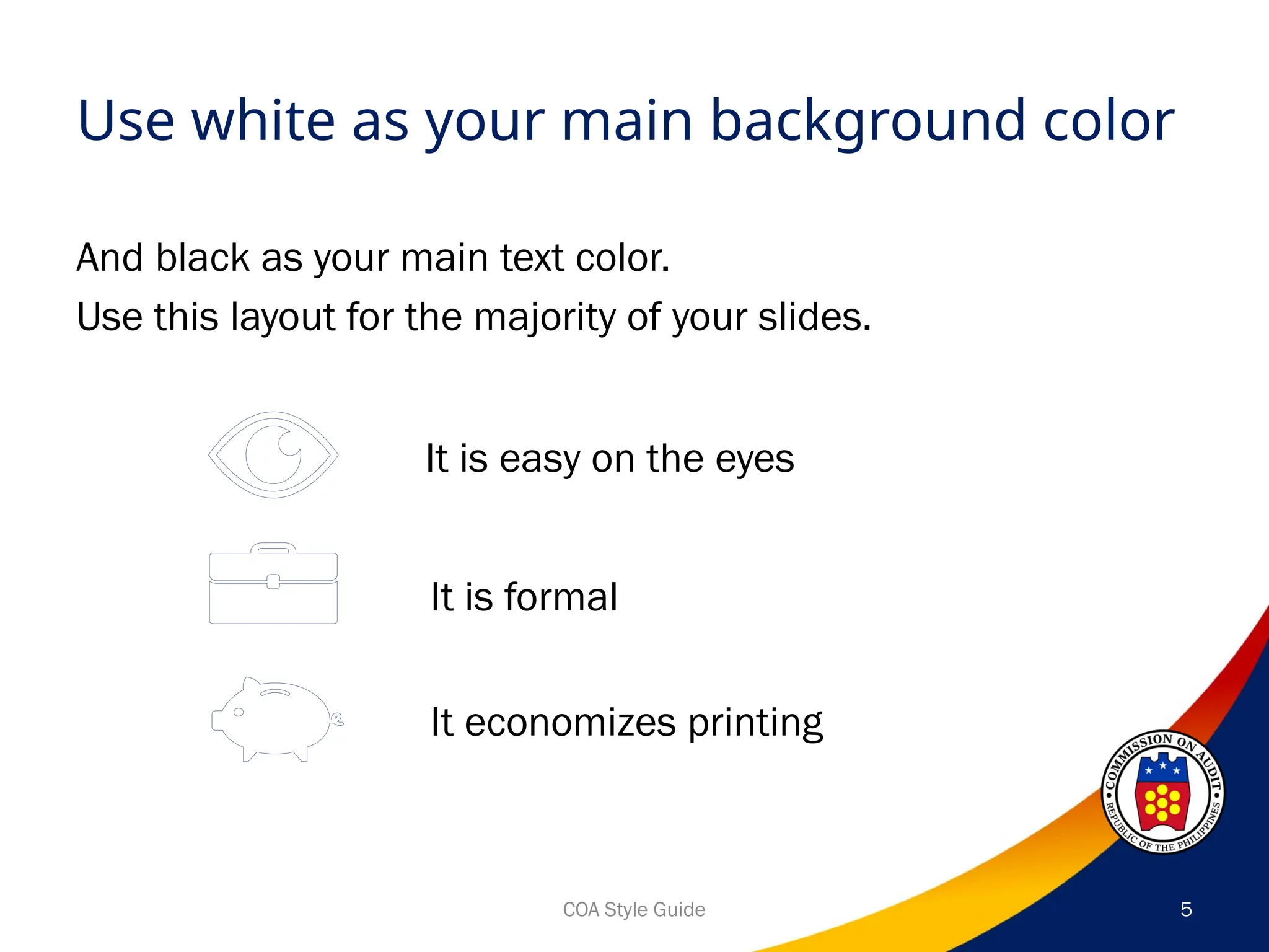 Slide Template Disposal Process COA Style.pptx