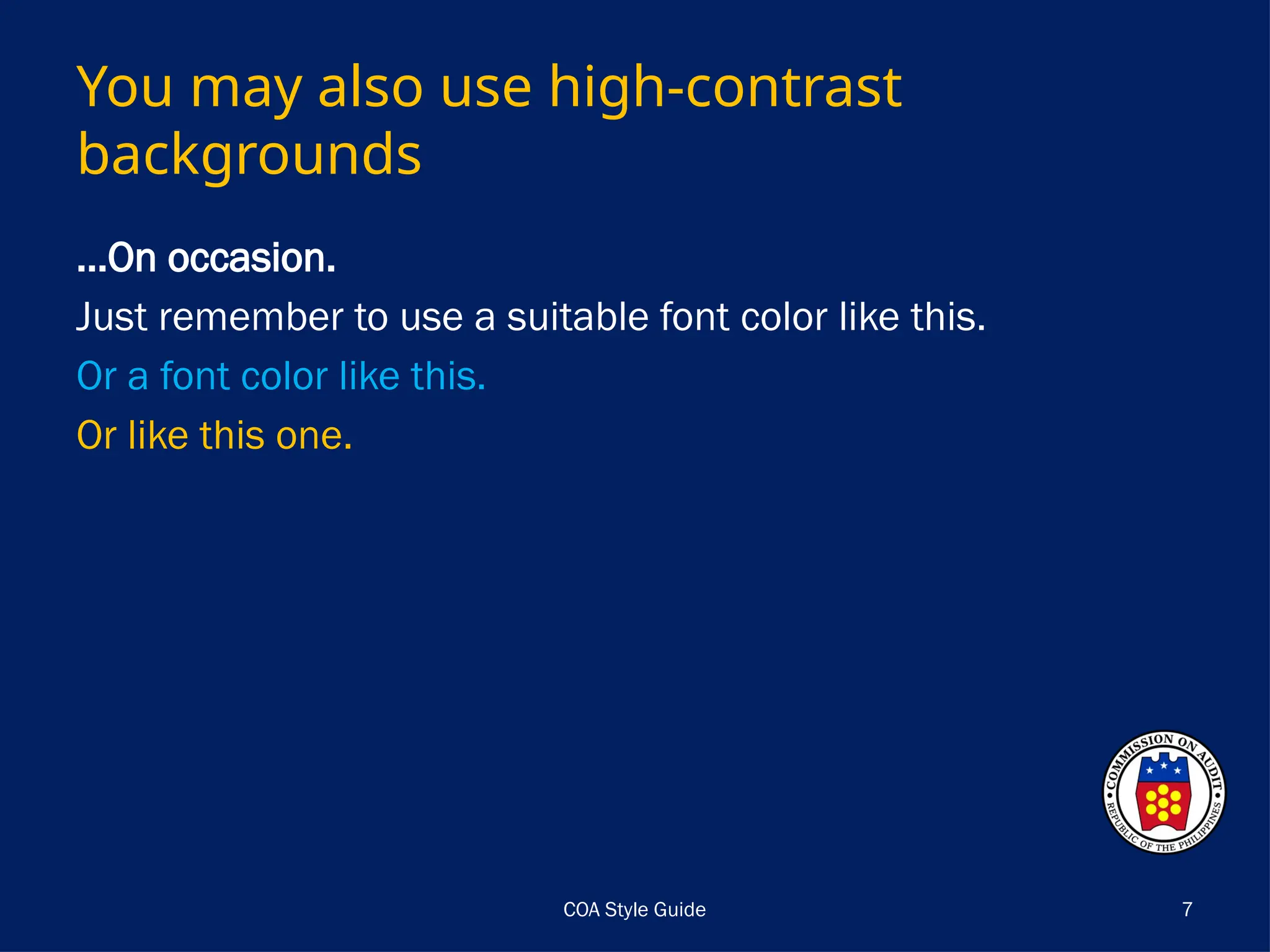 Slide Template Disposal Process COA Style.pptx