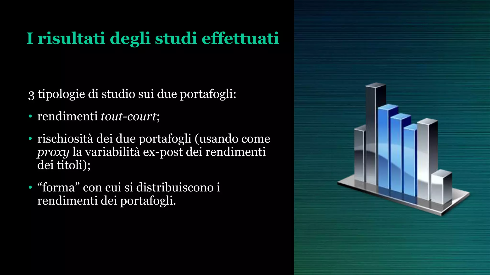 Slide tesi magistrale "L’euristica di over/under reaction e l’indice ...
