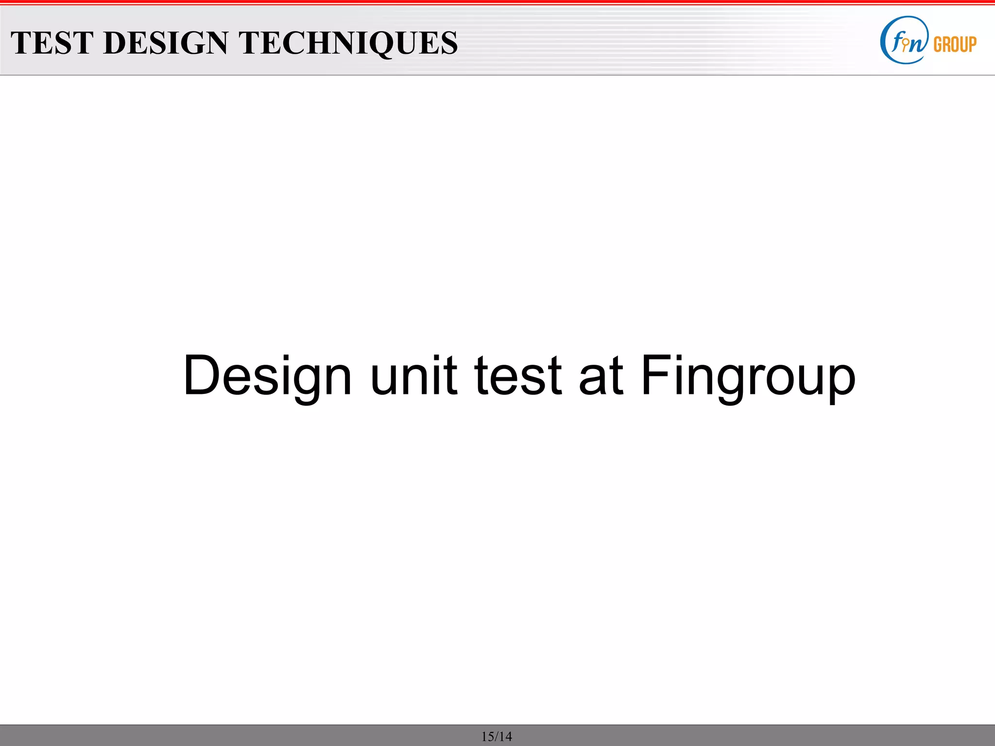Test techniques | PPT