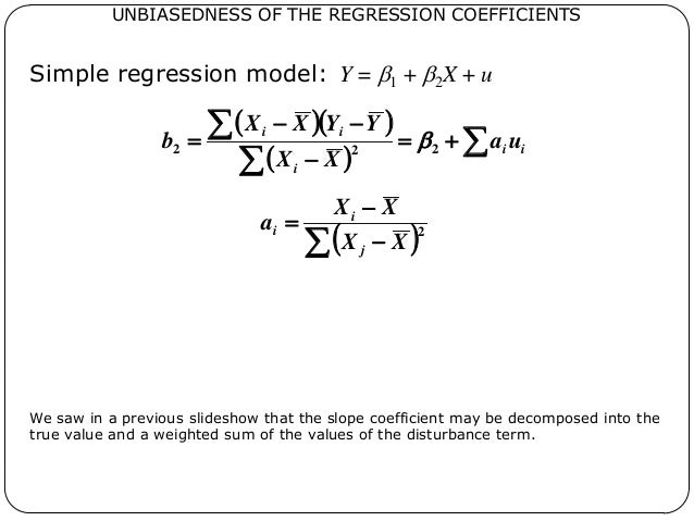 Simple regression model