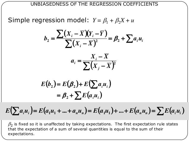 Simple regression model