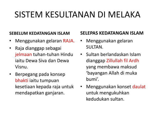 Peranan Islam dalam Memacu Kegemilangan Kesultanan Melayu Melaka | PPTX