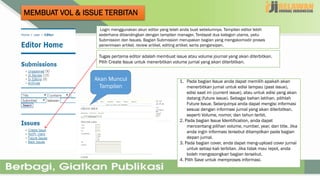 Manajemen Publikasi Jurnal Elektronik dengan OJS | PDF