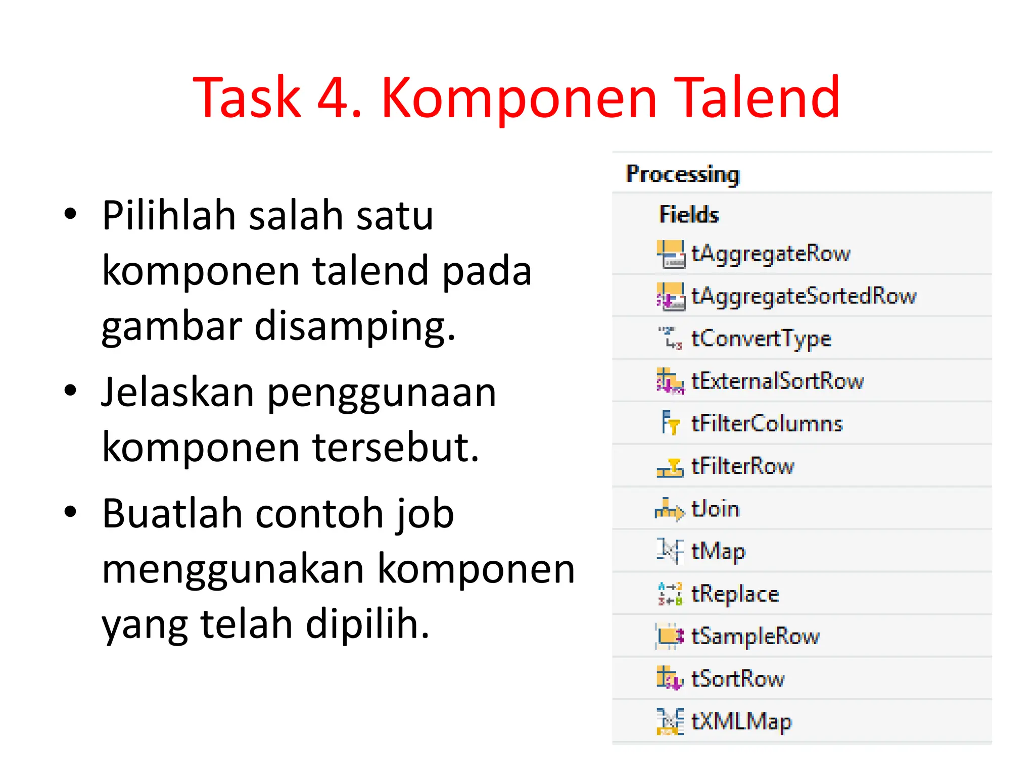 Slide Transformasi dan Load Data Menggunakan Talend Open Studio | PPTX