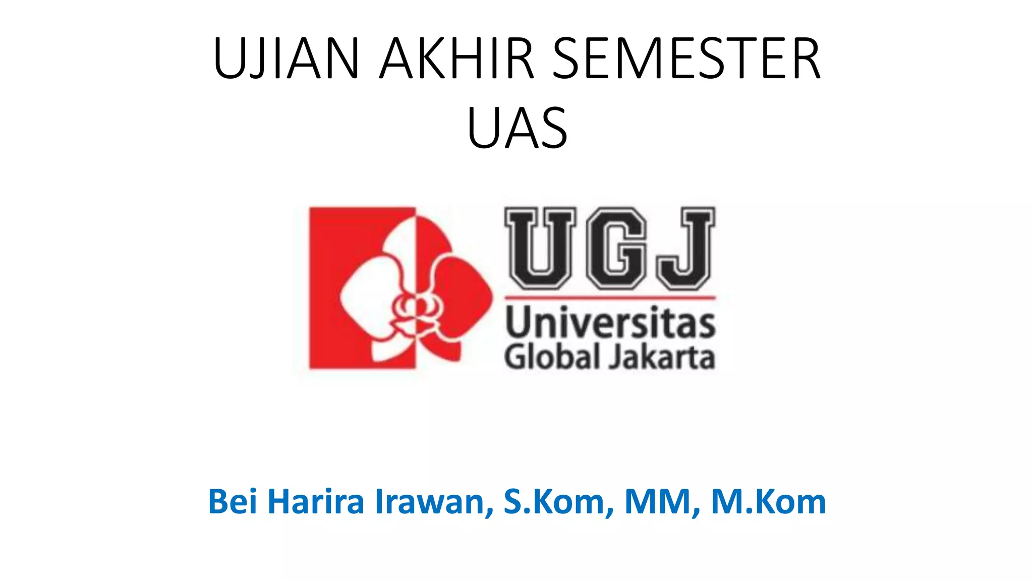 SLIDE UAS - UGJ | PPT