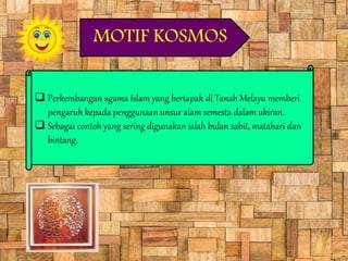 Penghasilan lakaran motif ukiran dimensi baharu bertemakan flora dengan ...