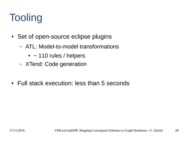Umltographdb Mapping Conceptual Schemas To Graph Databases Ppt