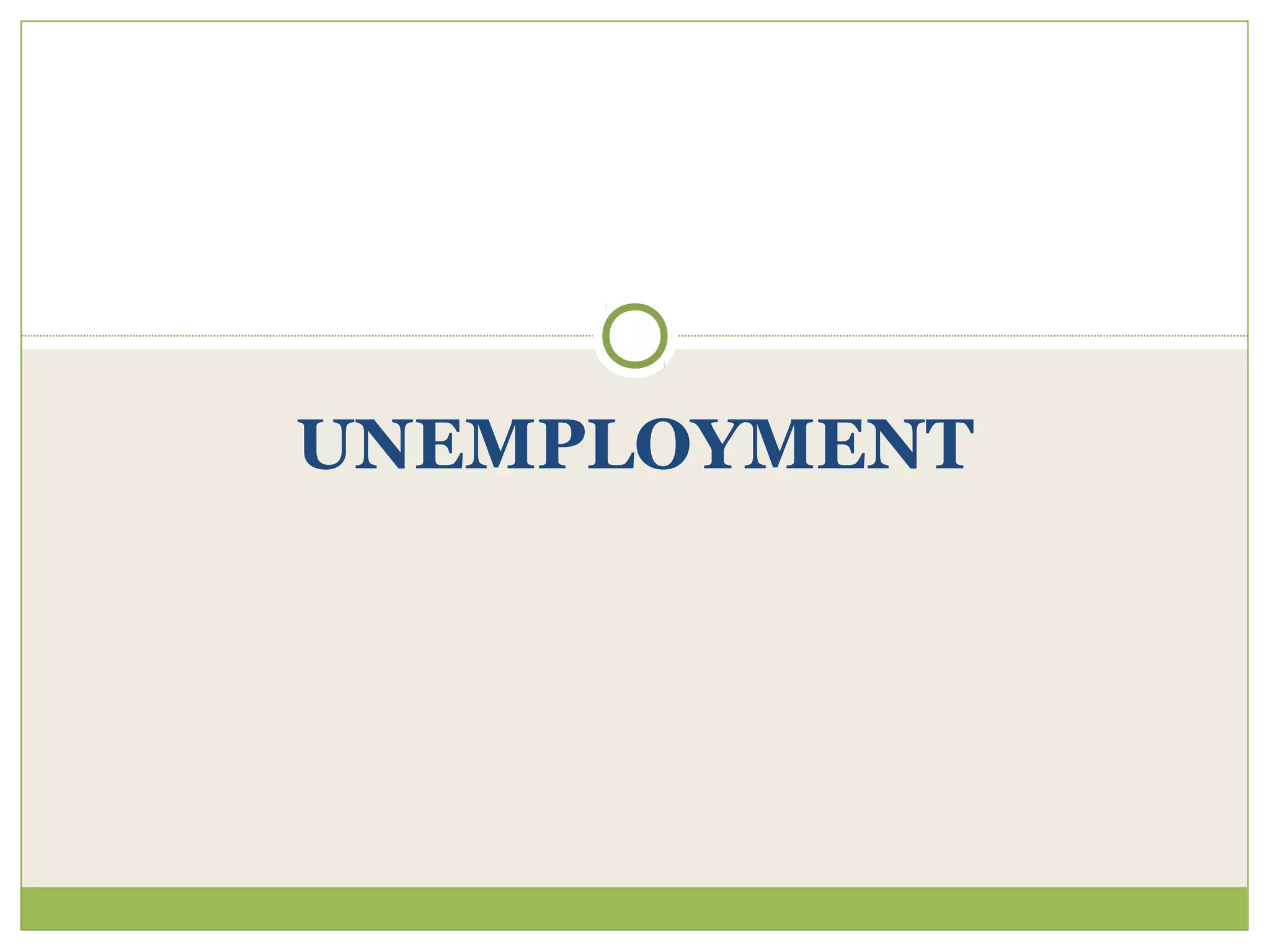 Slide unemployment | PPT