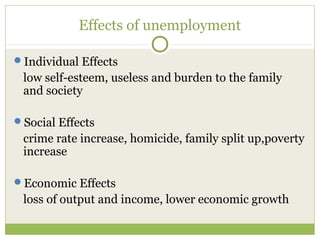Slide unemployment | PPT