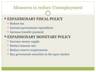 Slide unemployment | PPT