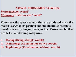 Vowels and Consonants | PPTX