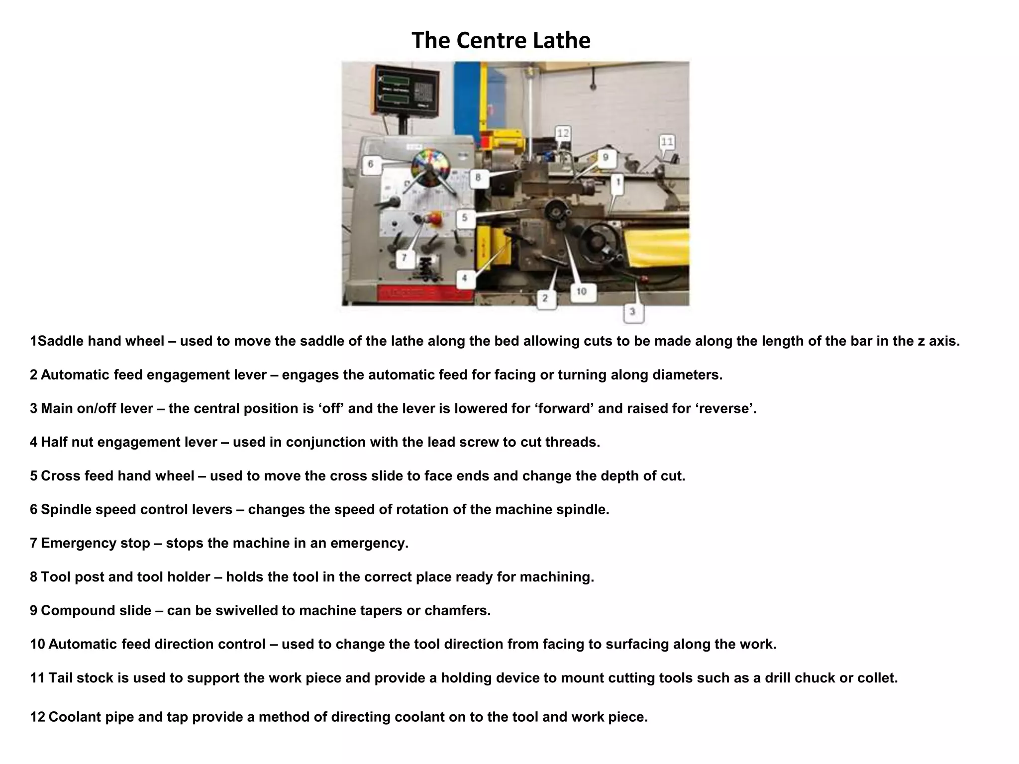Using Lathes for turning operations QPEO2/011N | PPTX