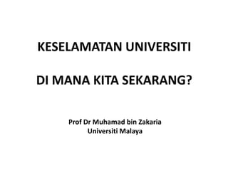 Slide Professor Muhamad Zakaria | PPTX