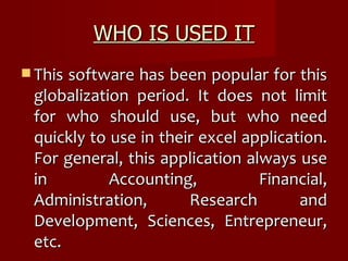 VBA - Macro For Ms.Excel | PPT | Computing | Technology & Computing