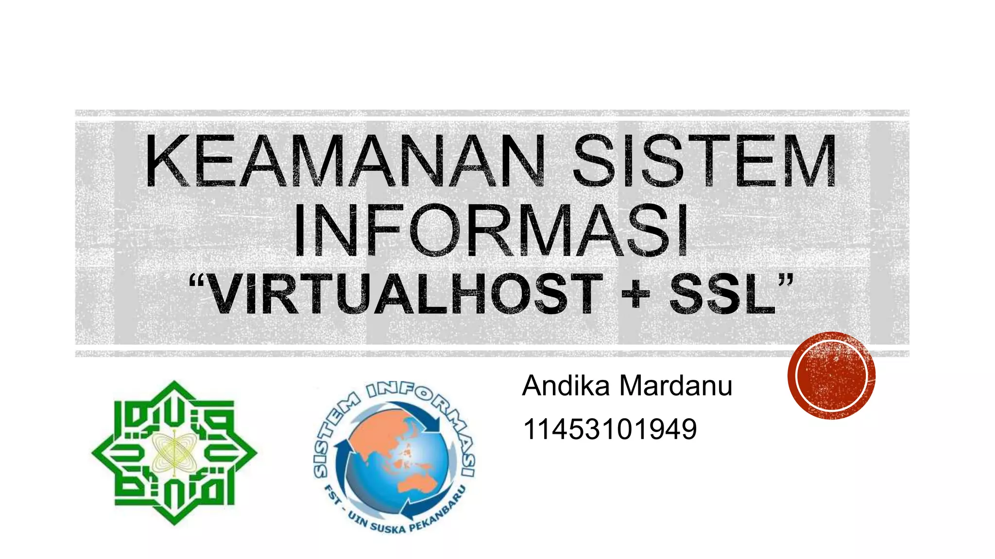 Cara Membuat Virtual Host + SSL | PPT