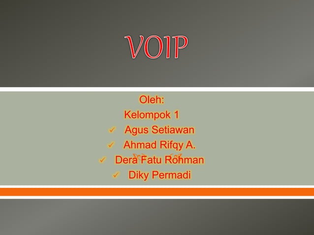 VOIP ( Pengertian, cara kerja , diagram, dan Kelebihan Kekurangan) | PPTX