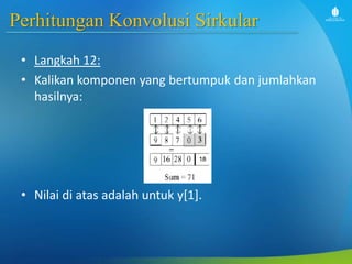 Pengolahan Sinyal Digital - Slide week 12 - konvolusi circular | PPTX