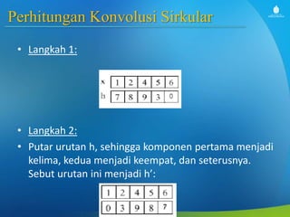 Pengolahan Sinyal Digital - Slide week 12 - konvolusi circular | PPTX