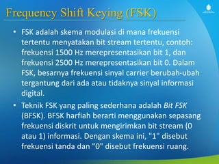 Telekomunikasi Analog dan Digital - Slide week 12 - modulasi digital | PPTX