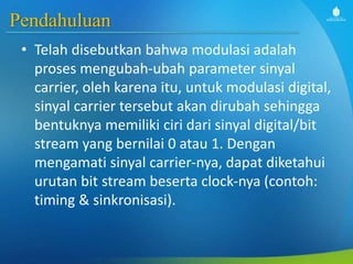 Telekomunikasi Analog dan Digital - Slide week 12 - modulasi digital | PPTX