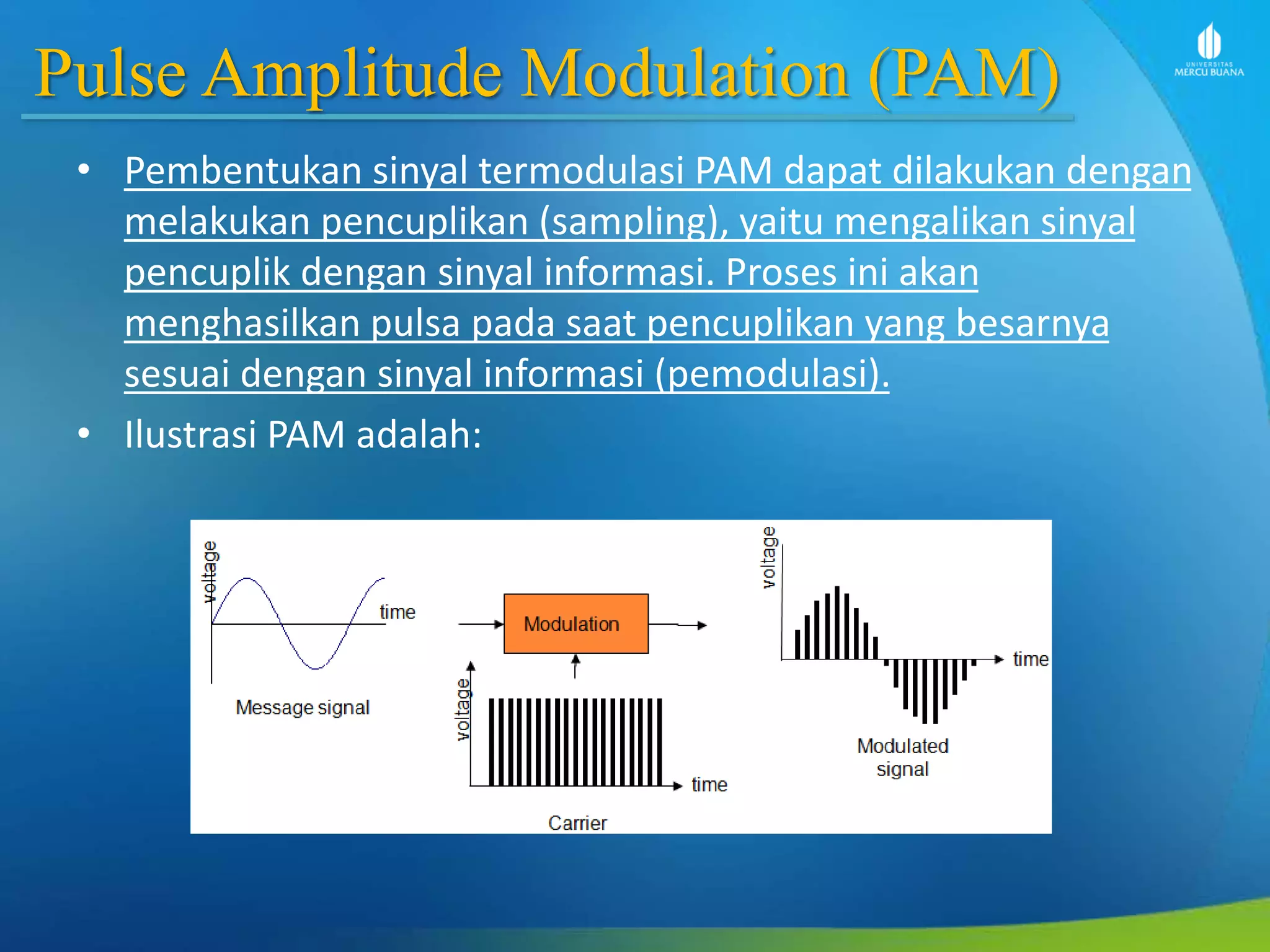 Telekomunikasi Analog dan Digital - Slide week 13 - modulasi gabungan ...