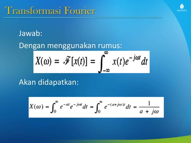 Slide week 1b deret fourier & transformasi fourier | PPT