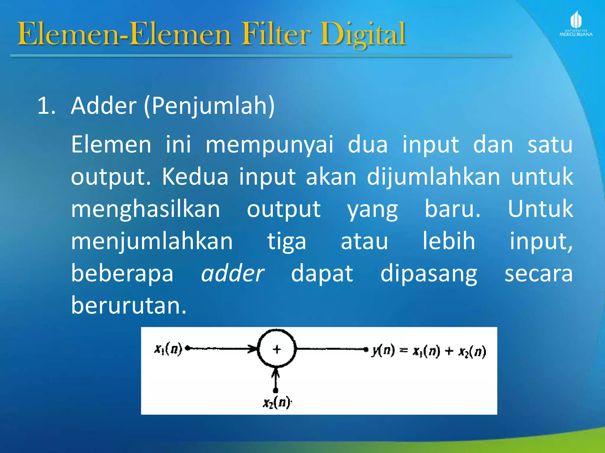 Slide week 1c introduction - filter digital | PPTX