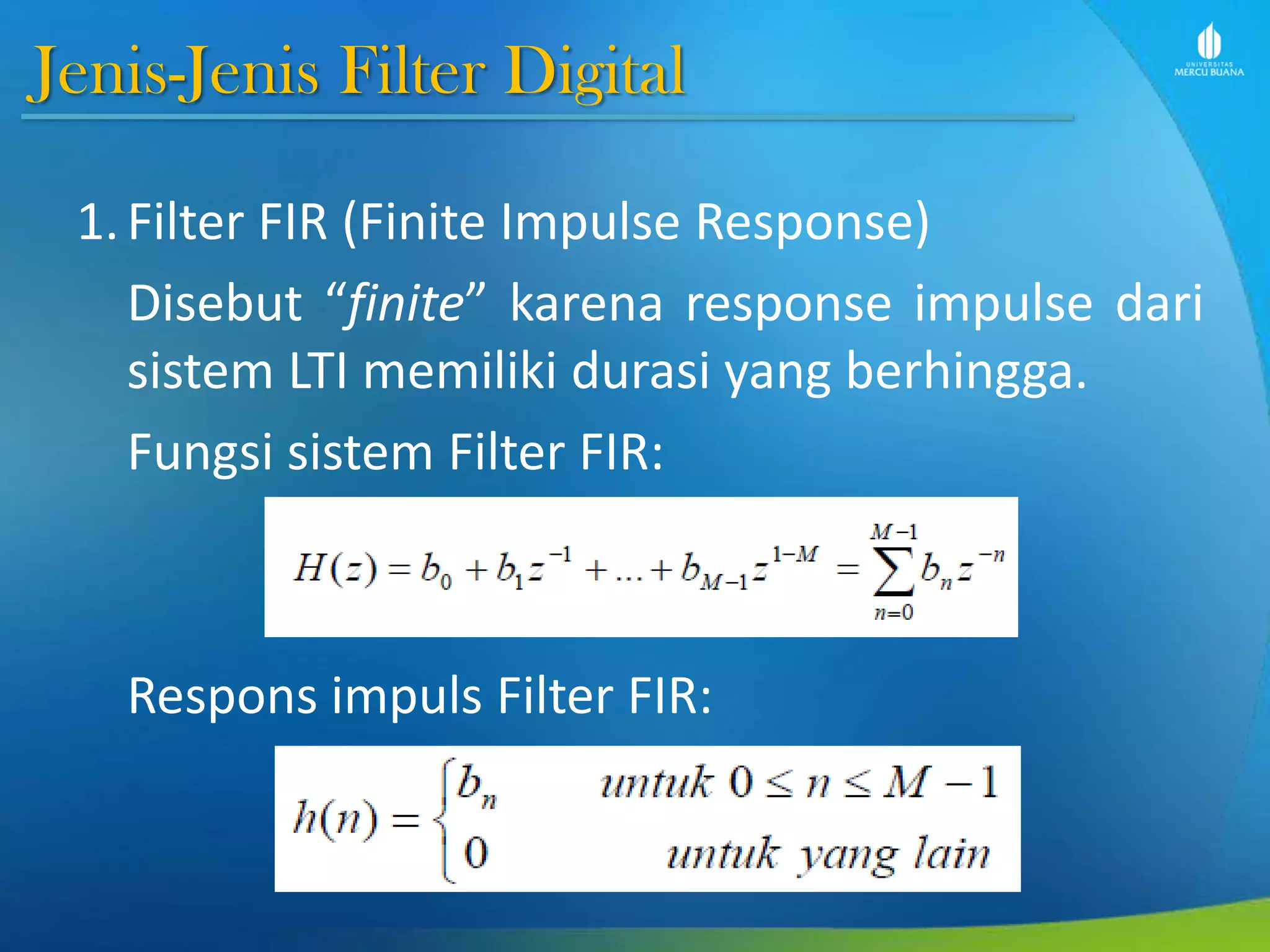 Slide week 1c introduction - filter digital | PPTX