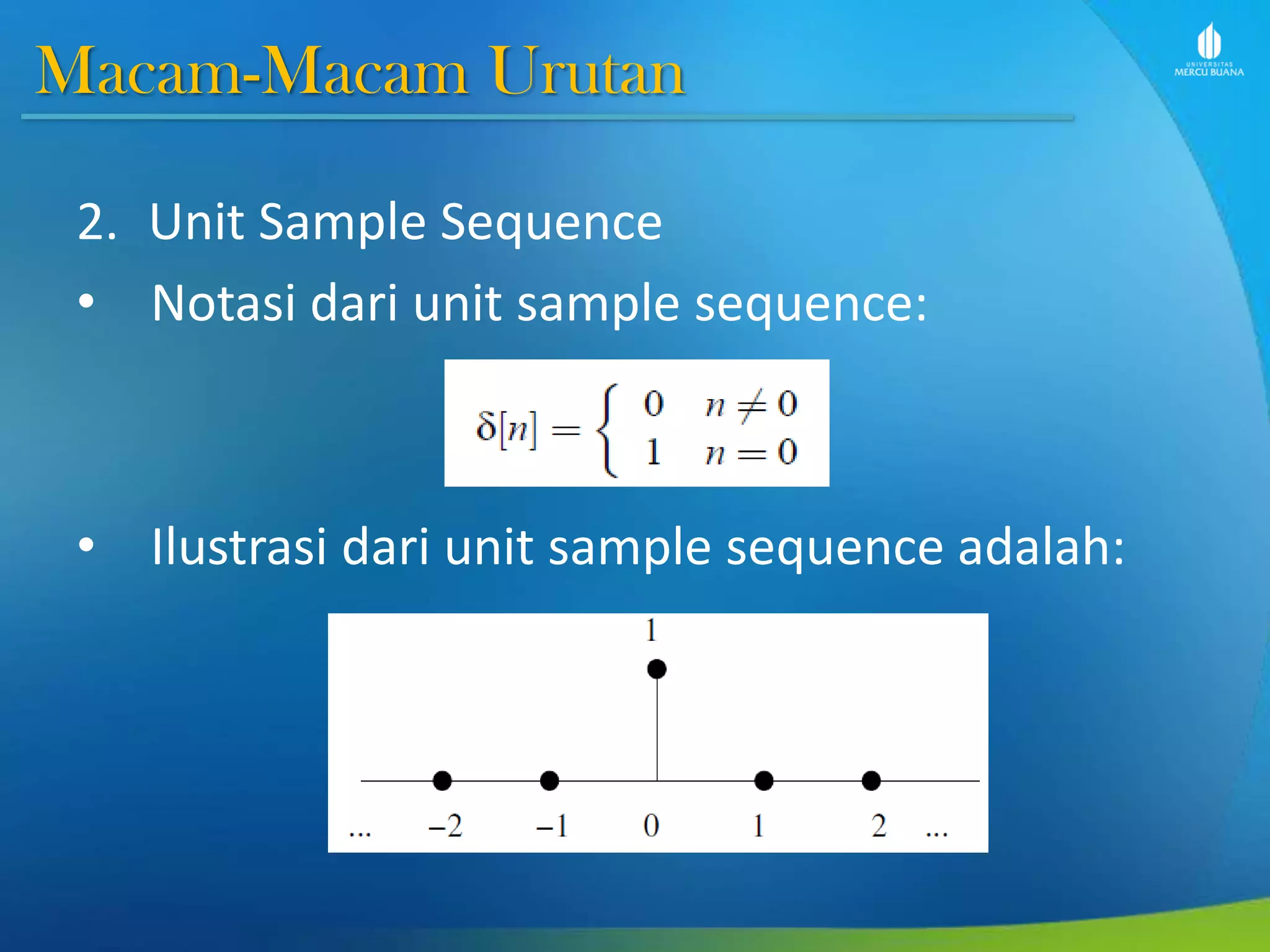 Pengolahan Sinyal Digital - Slide week 2 - sistem & sinyal waktu ...