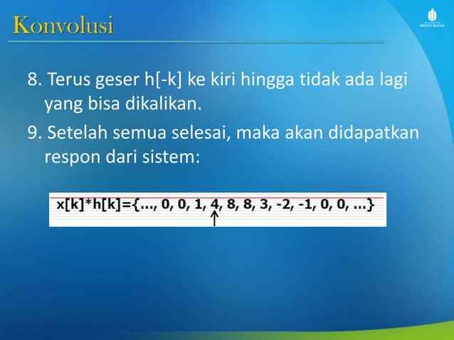 Pengolahan Sinyal Digital - Slide week 2 - sistem & sinyal waktu diskrit | PPTX