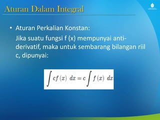 Matematika 2 - Slide week 3 - integral substitusi trigonometrik | PPTX