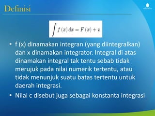 Matematika 2 - Slide week 3 - integral substitusi trigonometrik | PPTX