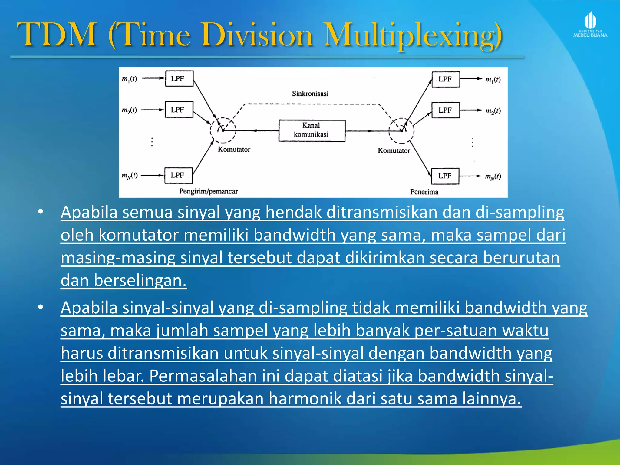 Telekomunikasi Analog & Digital - Slide week 6 - transmisi sinyal ...