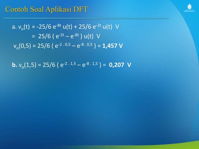 Pengolahan Sinyal Digital - Slide week 7 - DFT urutan waktu diskrit | PPTX