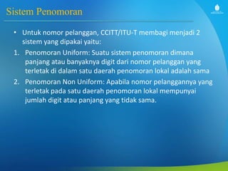Dasar Telekomunikasi - Slide week 9 - penomoran | PPTX