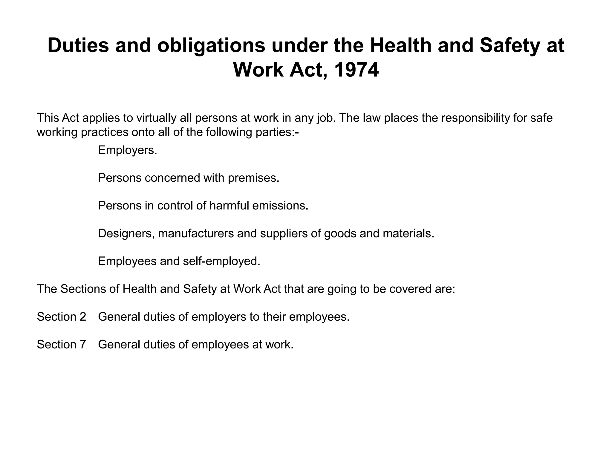 Working Safely in an Engineering Environment | PPTX