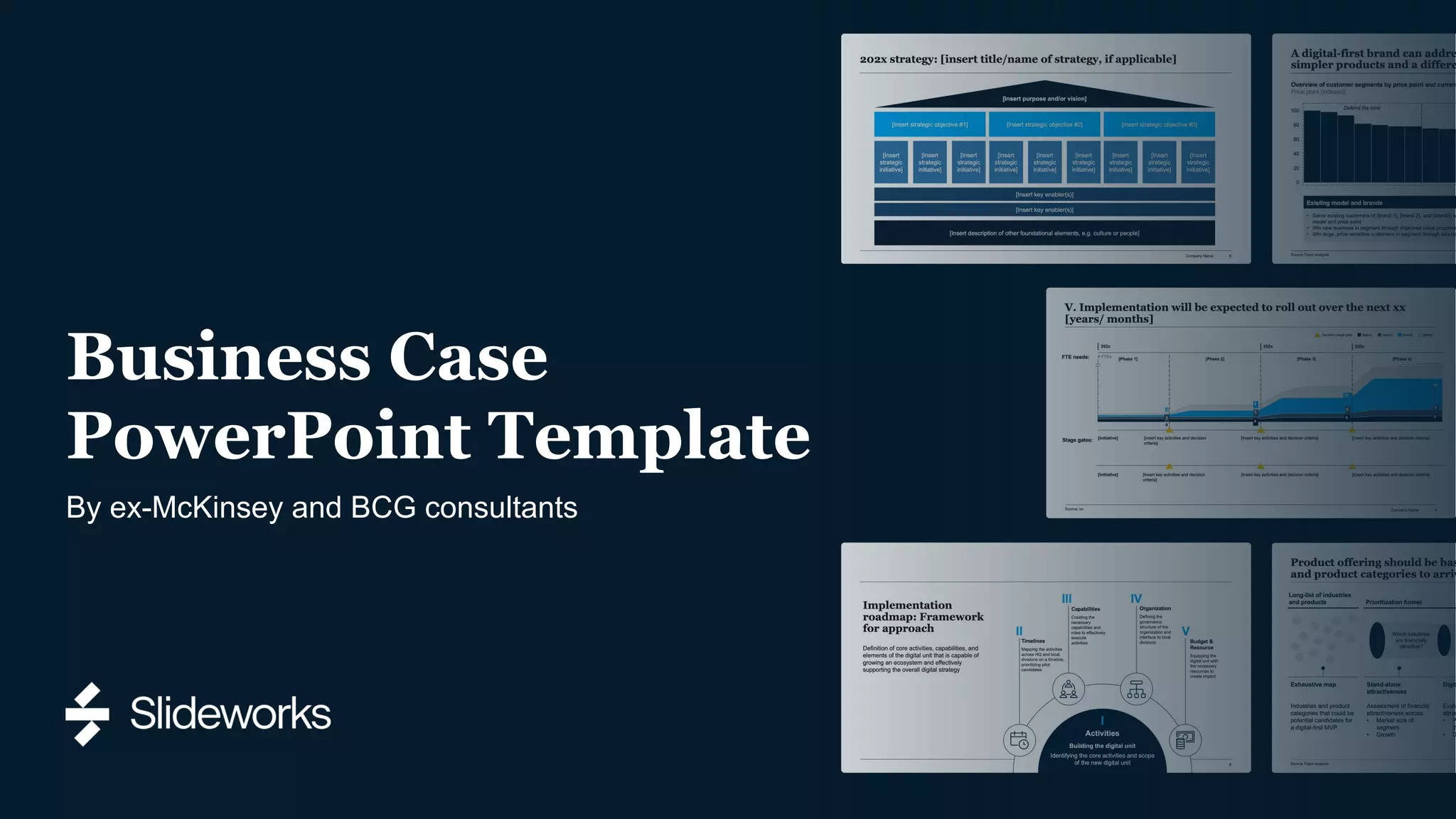 Business Case Template 2024 - By ex-Mckinsey and BCG consultants | PDF