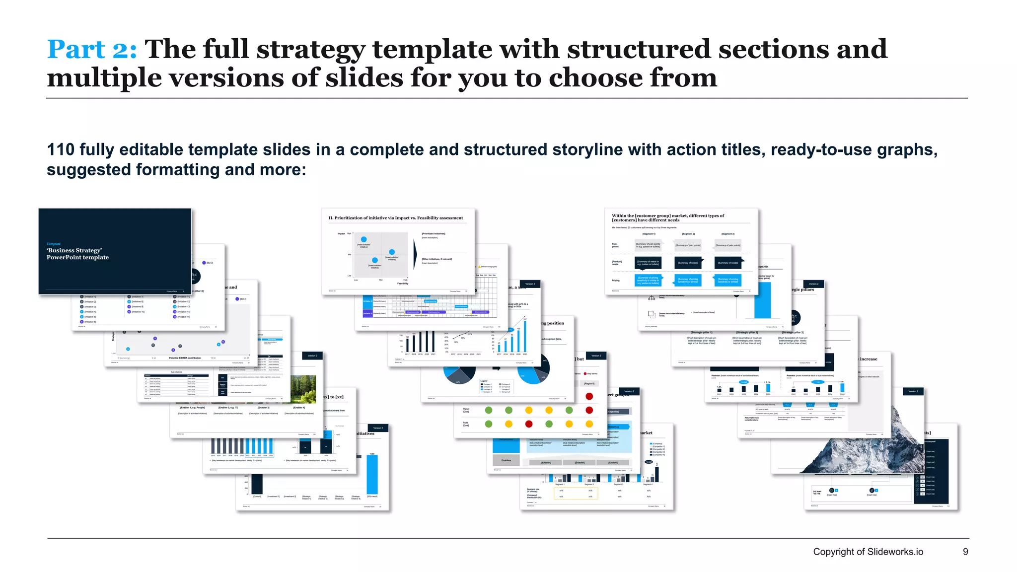 Business Strategy Presentation Template 2023 - By ex-Mckinsey and BCG ...